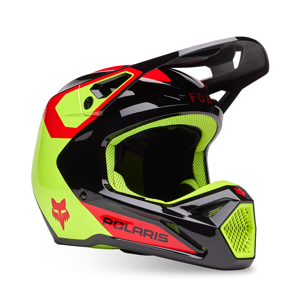 FOX V1 POLARIS HELMET MIPS CE [FLO YELLOW] — RidersOutlet
