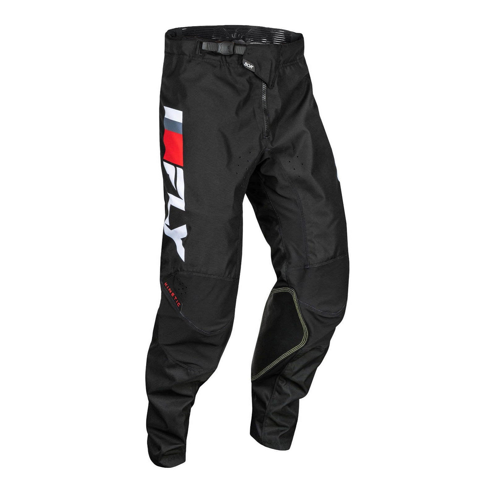FLY RACING YOUTH KINETIC PRIX PANTS - RED/WHITE/GREY — RidersOutlet