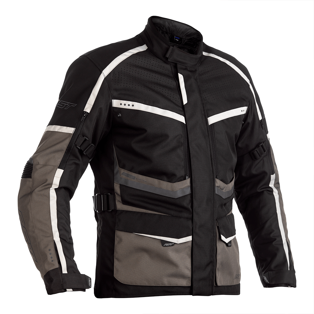 RST MAVERICK CE TEXTILE JACKET [BLACK/GREY] — RidersOutlet
