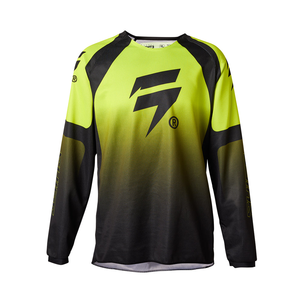 SHIFT YOUTH WHITE LABEL JERSEY POSN [FLO YELLOW] — RidersOutlet