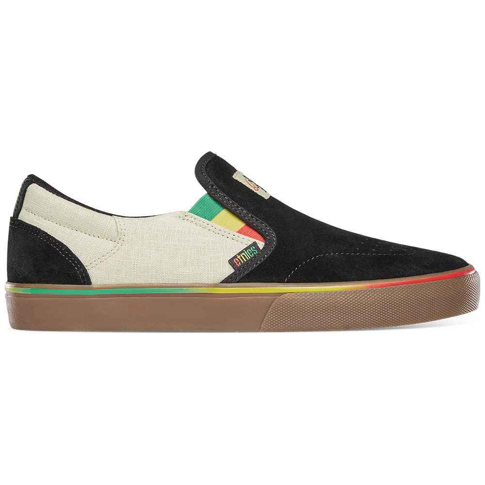 ETNIES MARANA SLIP X GRIZZLY [BLACK/GUM] — RidersOutlet