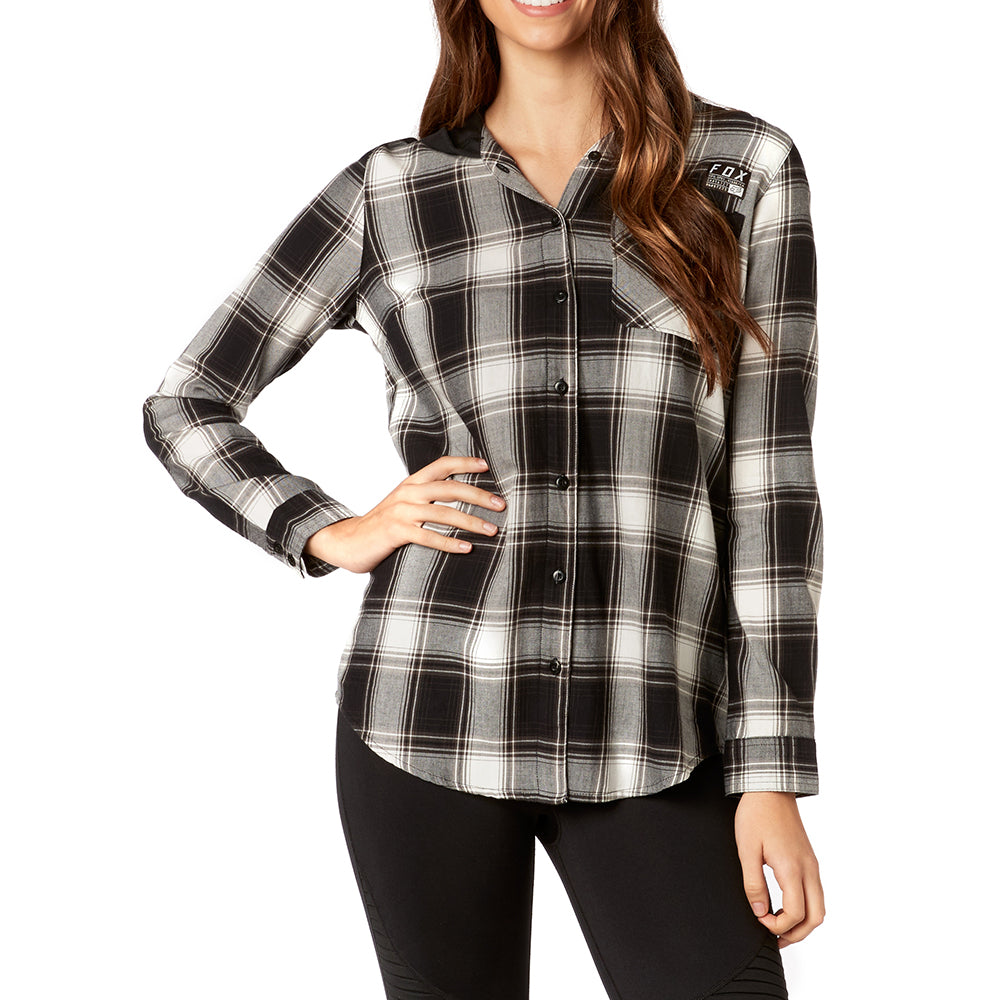FOX L. DENY FLANNEL [BLACK] — RidersOutlet